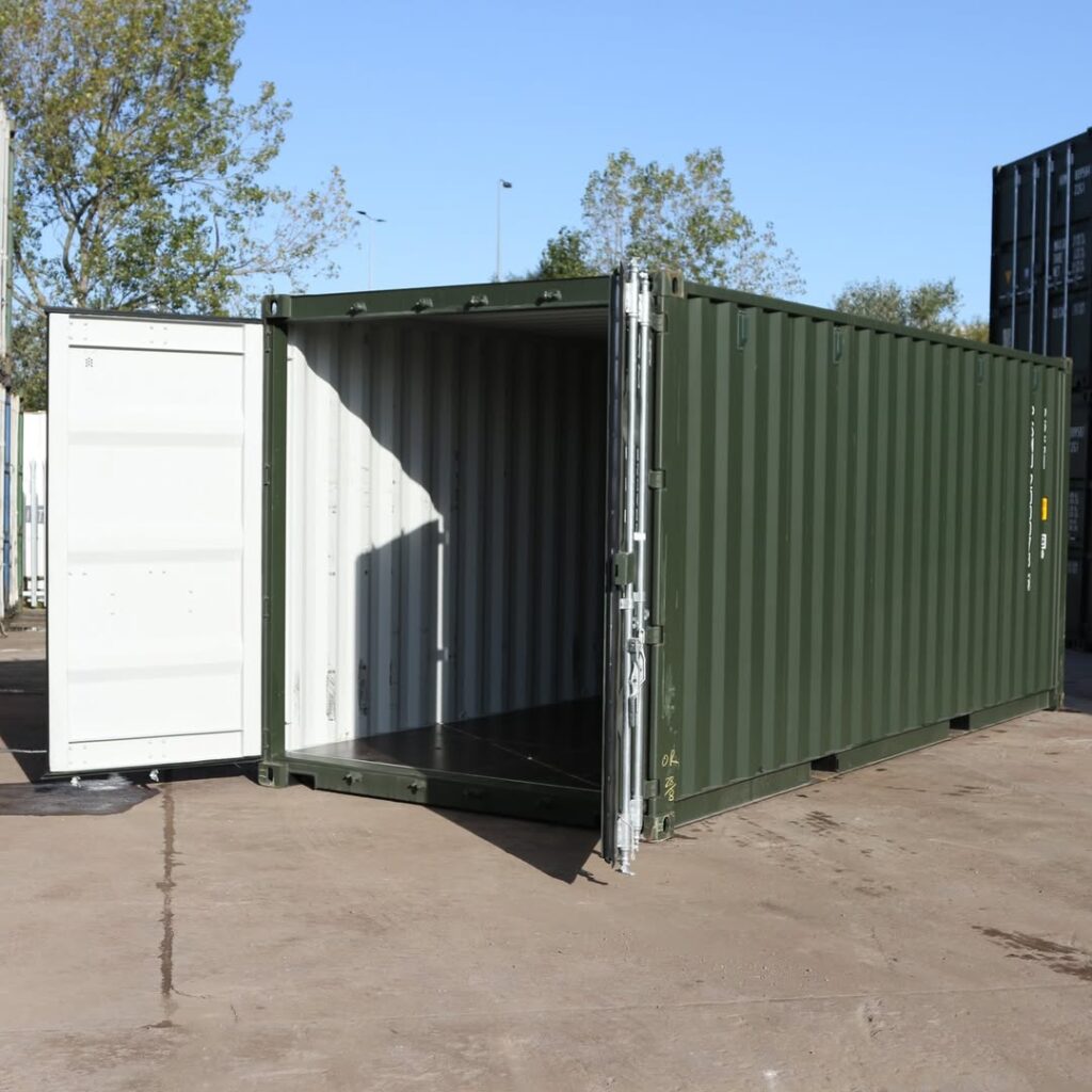 20Ft Shipping Container (One Trip) – Dark Green - Container Prod AU
