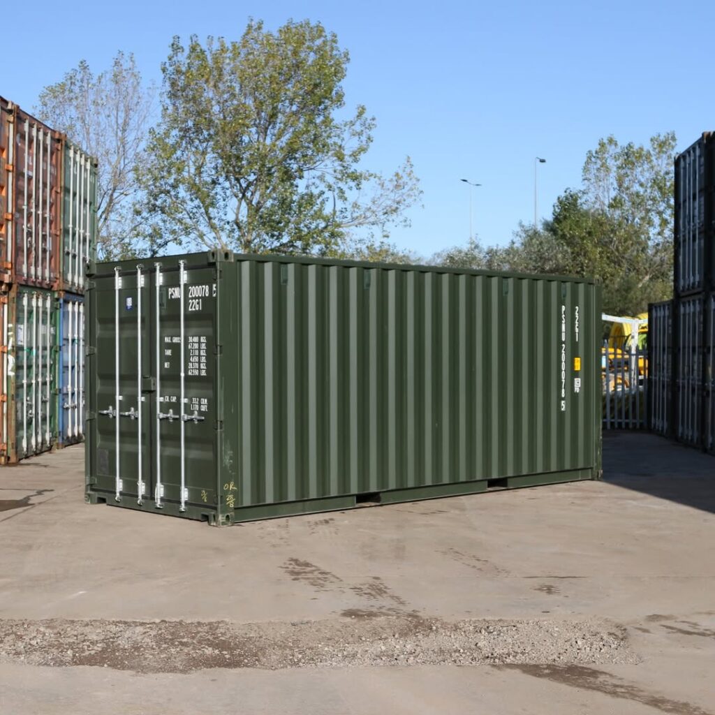 20Ft Shipping Container (One Trip) – Dark Green - Container Prod AU