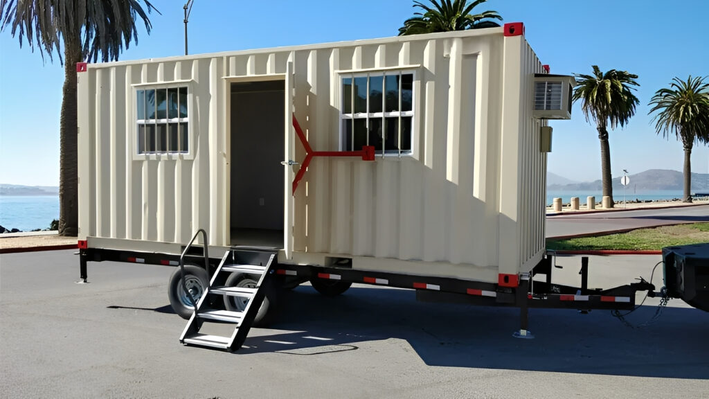 20ft Mobile Office Container With Trailer - Container Prod AU